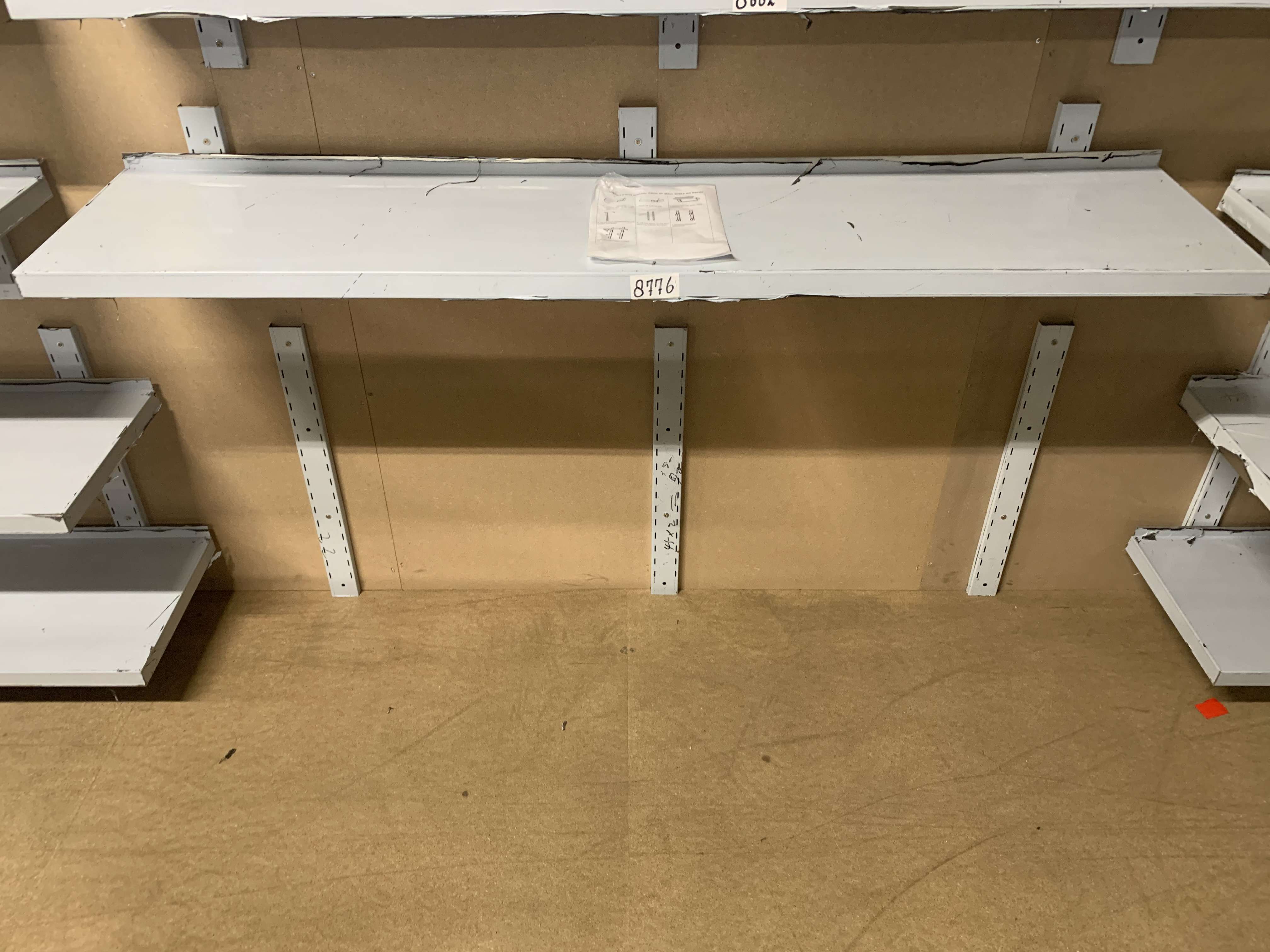 Stainless steel Wall Shelf 180 x 40 cm Horeca - Catering Center Brabant%