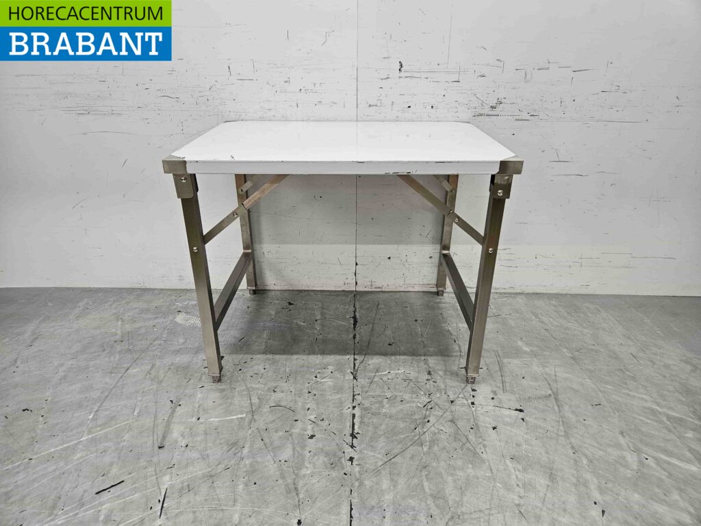 Stainless Steel Collapsible Work Table 100 x 70 x 80 cm Catering ...