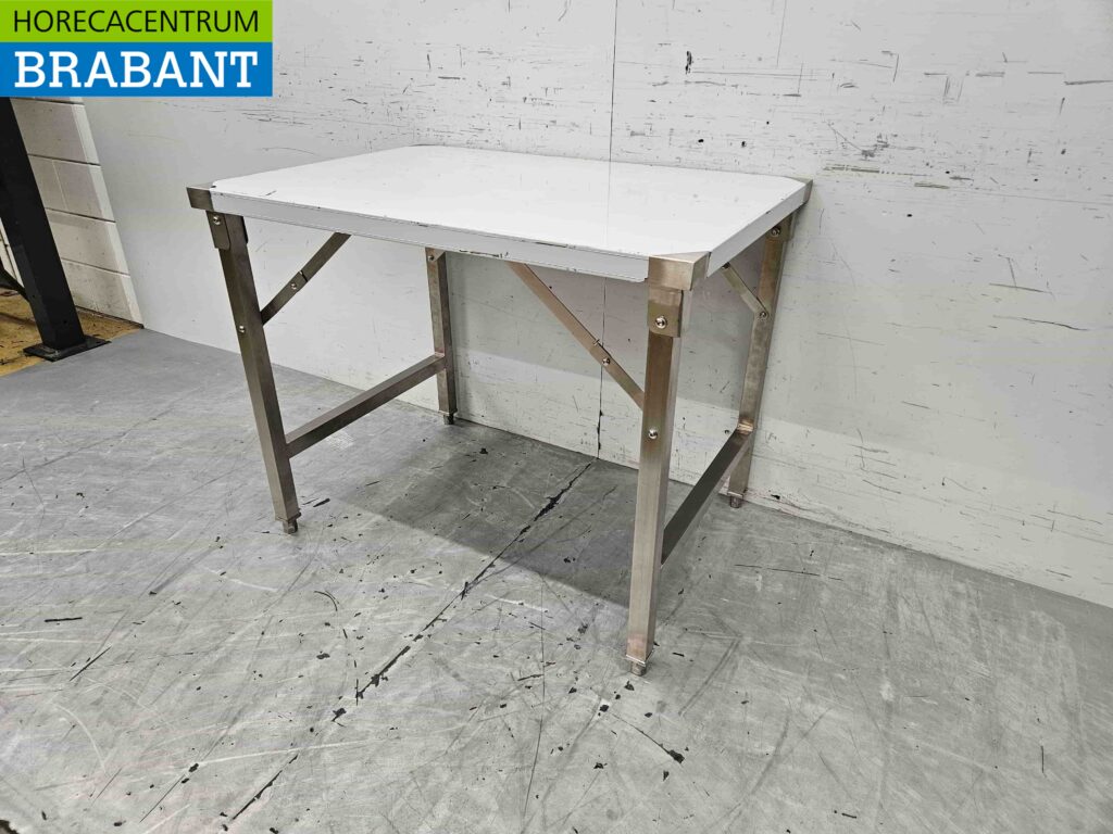 Stainless Steel Collapsible Work Table 100 x 70 x 80 cm Catering ...