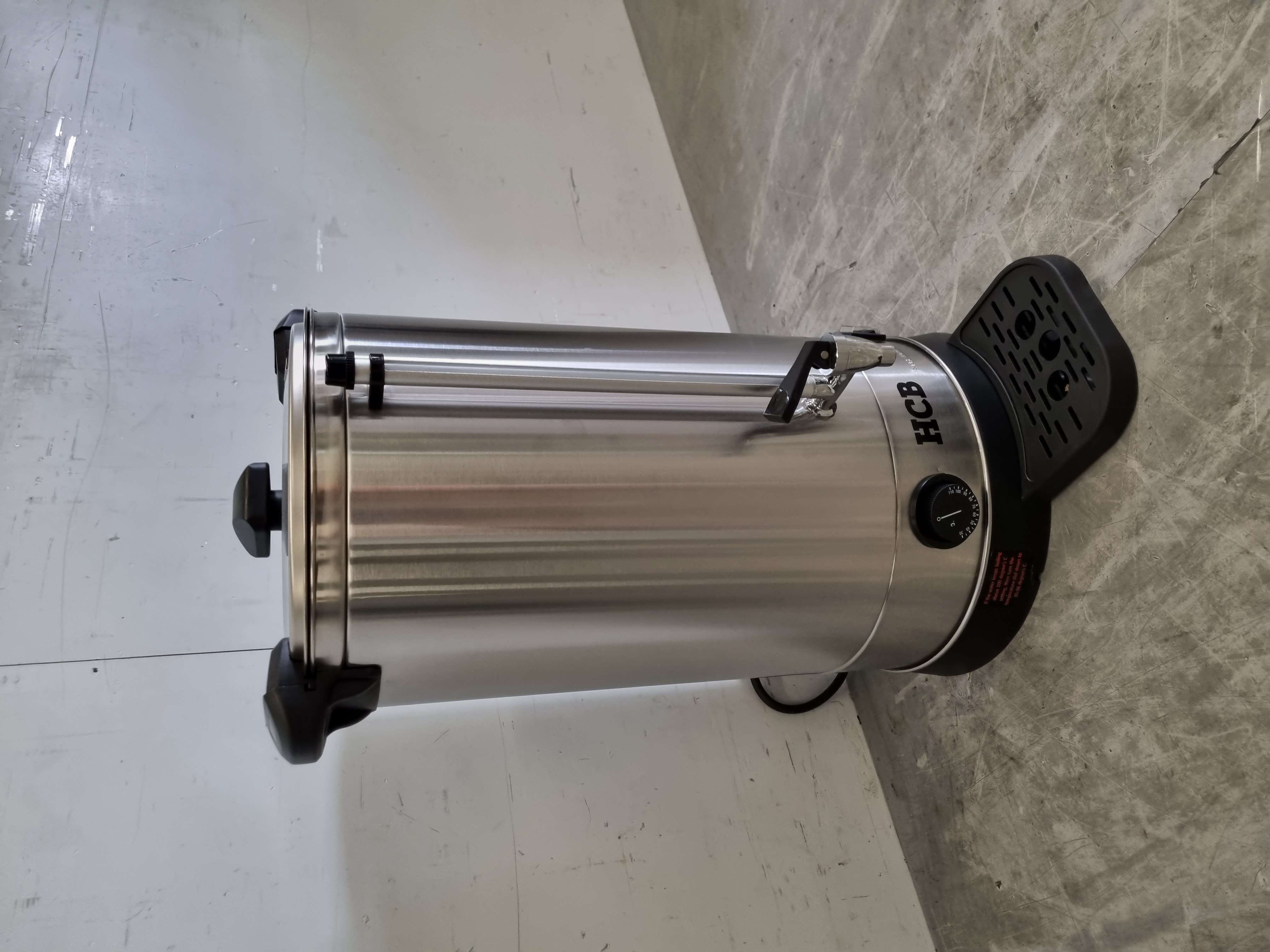Stainless steel Double walled Kettle Boiler with drip tray 20.5 liters ...